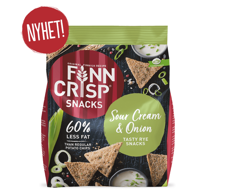 Sour Cream & Onion Rye Snacks| FINN CRISP